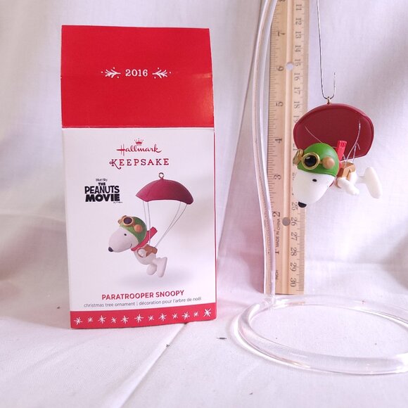 Peanuts Worlwide, LLC | Holiday | Hallmark Paratrooper Snoopy Ornament ...